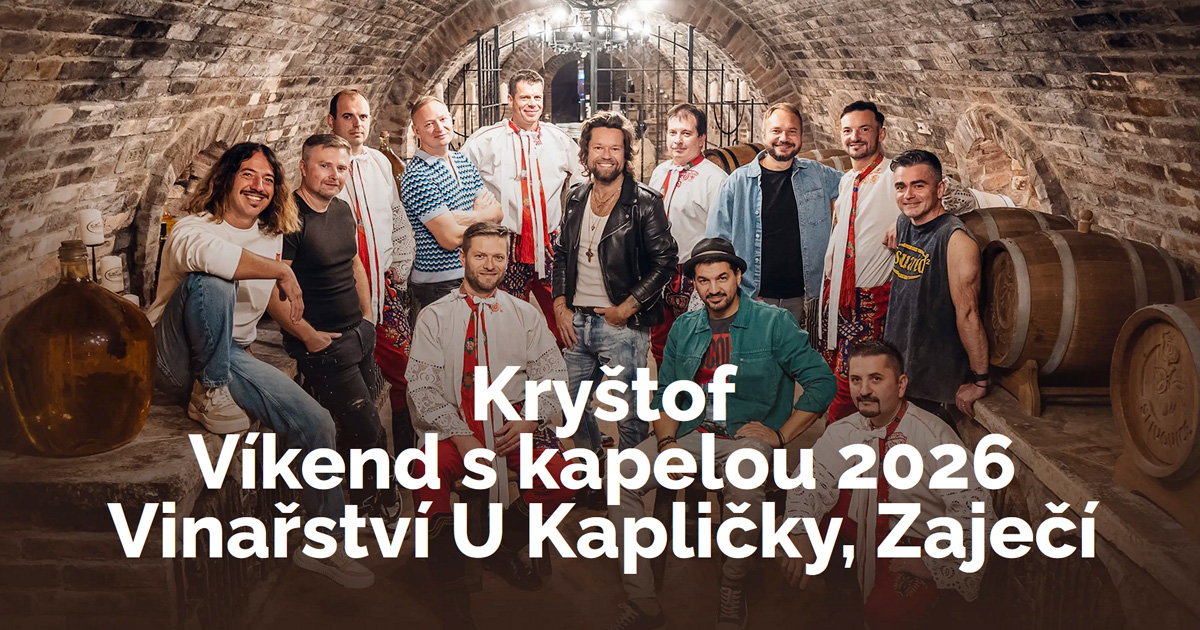 Kryštof - Víkend s kapelou 2026 - prodej vstupenek